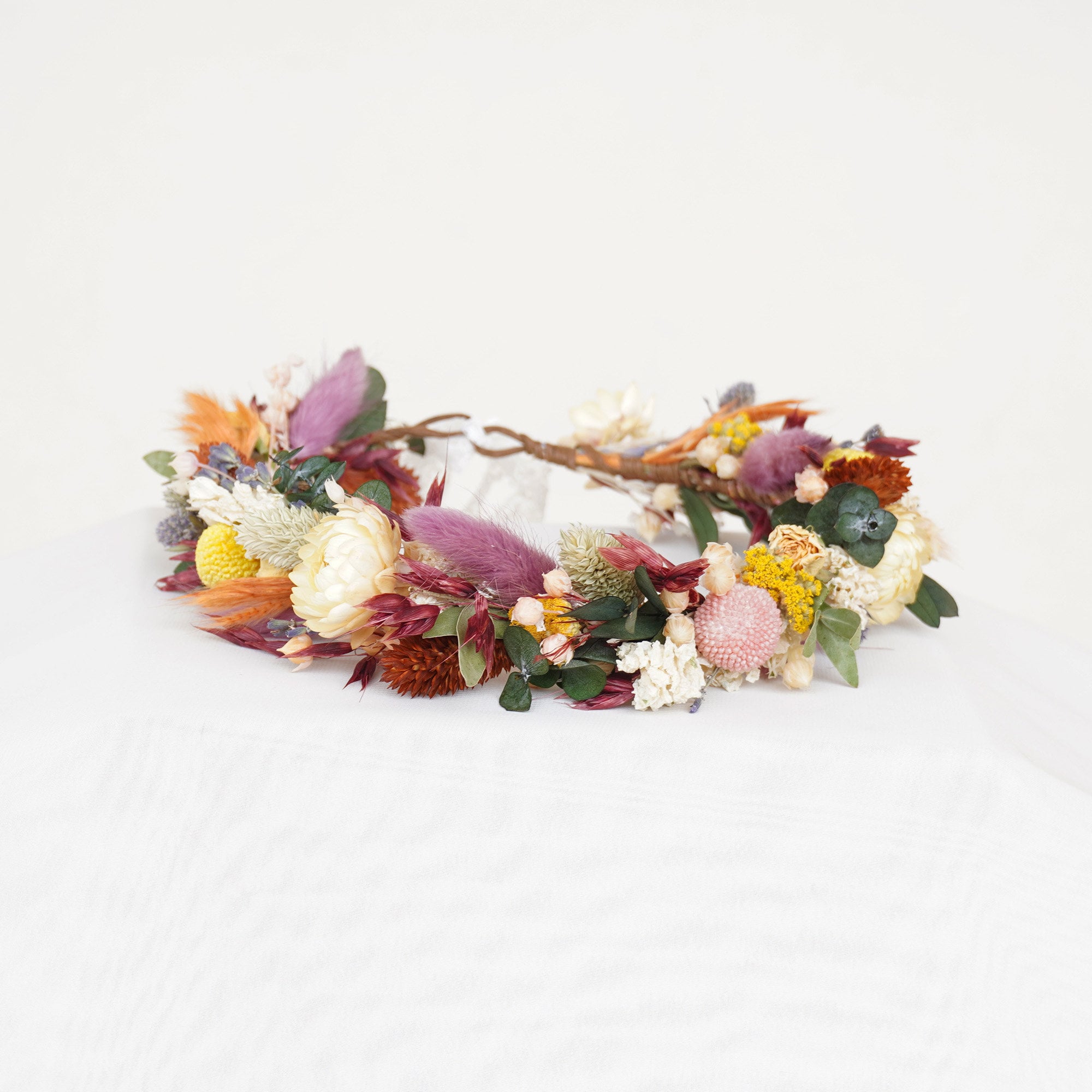 Daisy Dried Flowers Crown,boho Bride Crown,bridal Crowns,wedding Crown ...