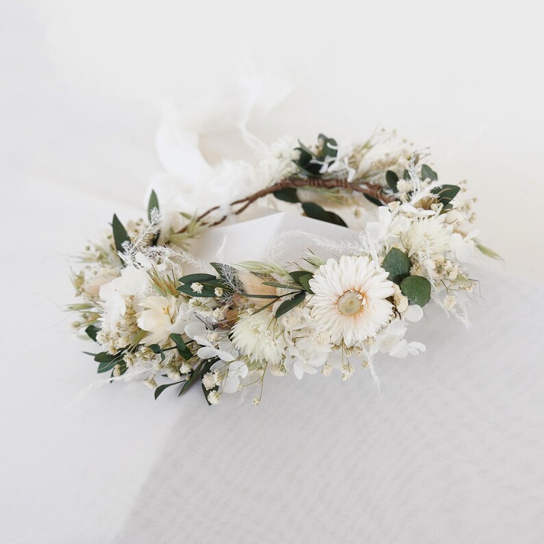 Boho Bride Crown,dried Flowers Crown,bridal Crowns,wedding Crown ...
