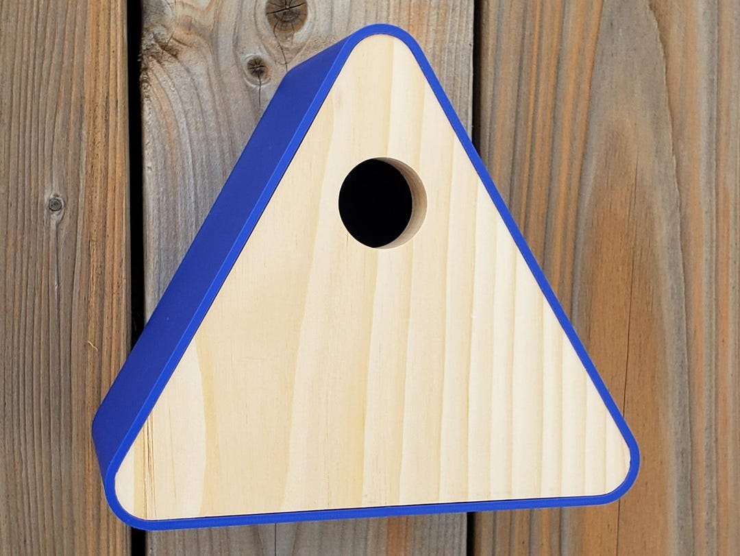 Triangle - Modern Minimalist Birdhouse for Small City Birds. Wooden ...