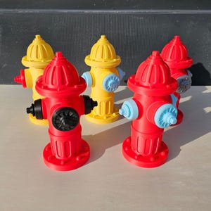 Fire Hydrant Pencil Storage Creative Geocaching Container Firefighter ...