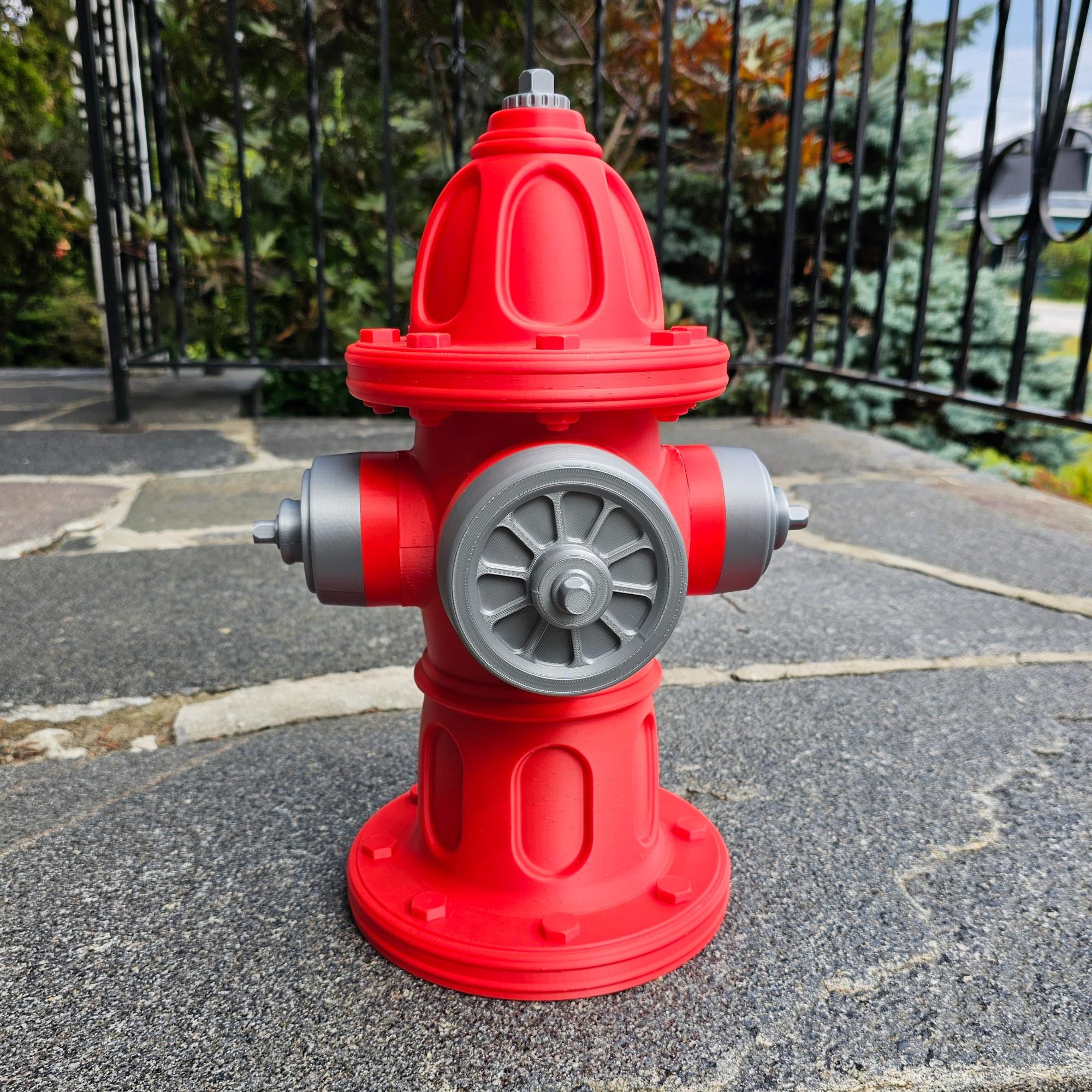 3d-printed Fire Hydrant Decor With Hidden Compartment, Firefighter Gift ...