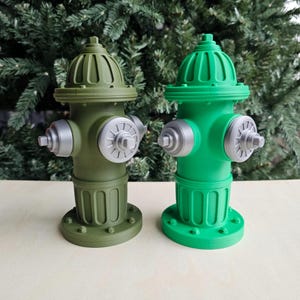 Fire Hydrant Pencil Storage Creative Geocaching Container Firefighter ...