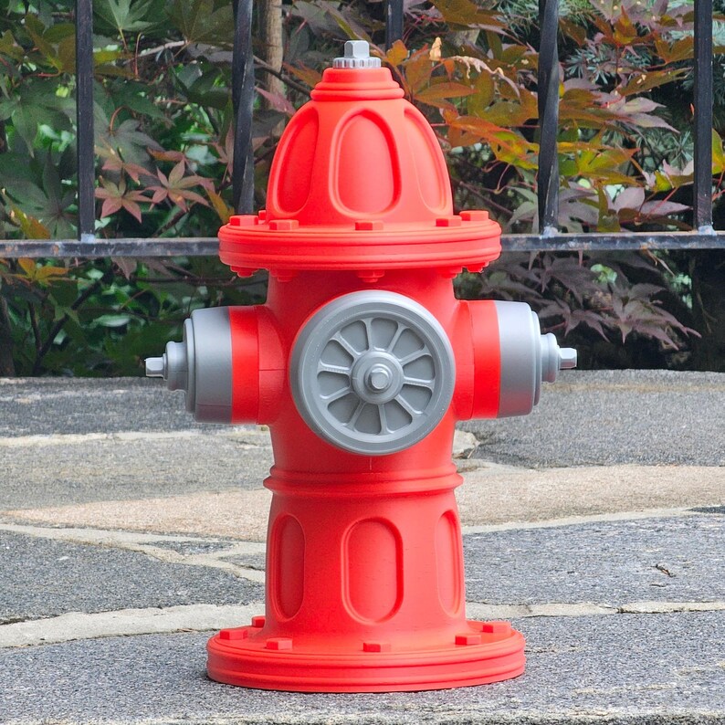 3d-printed Fire Hydrant Decor With Hidden Compartment, Firefighter Gift ...