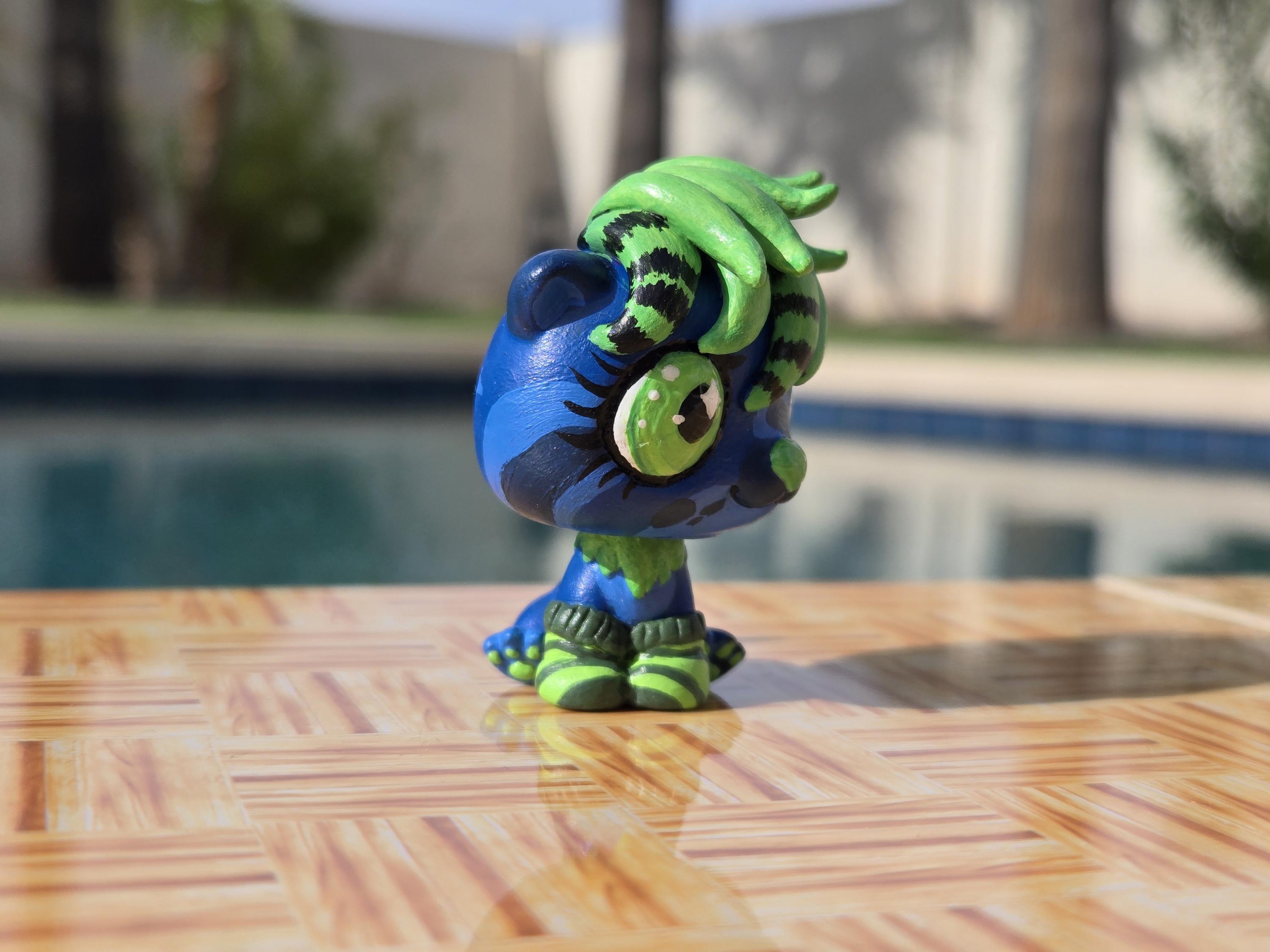 LPS Littlest Pet Shop Custom OOAK Emo Scene Punk Otter - Etsy