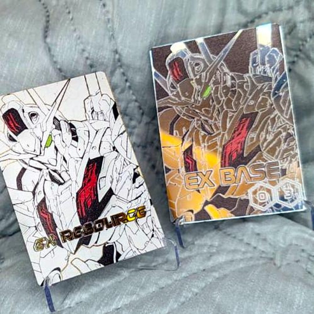 Aerial Gundam EX Resource/ex Base Metal Tokens for Gundam Card Game TCG ...
