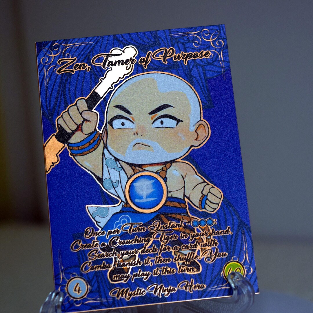 Chibi Zen, Tamer of Purpose Metal Hero Card Proxy for Flesh and Blood ...