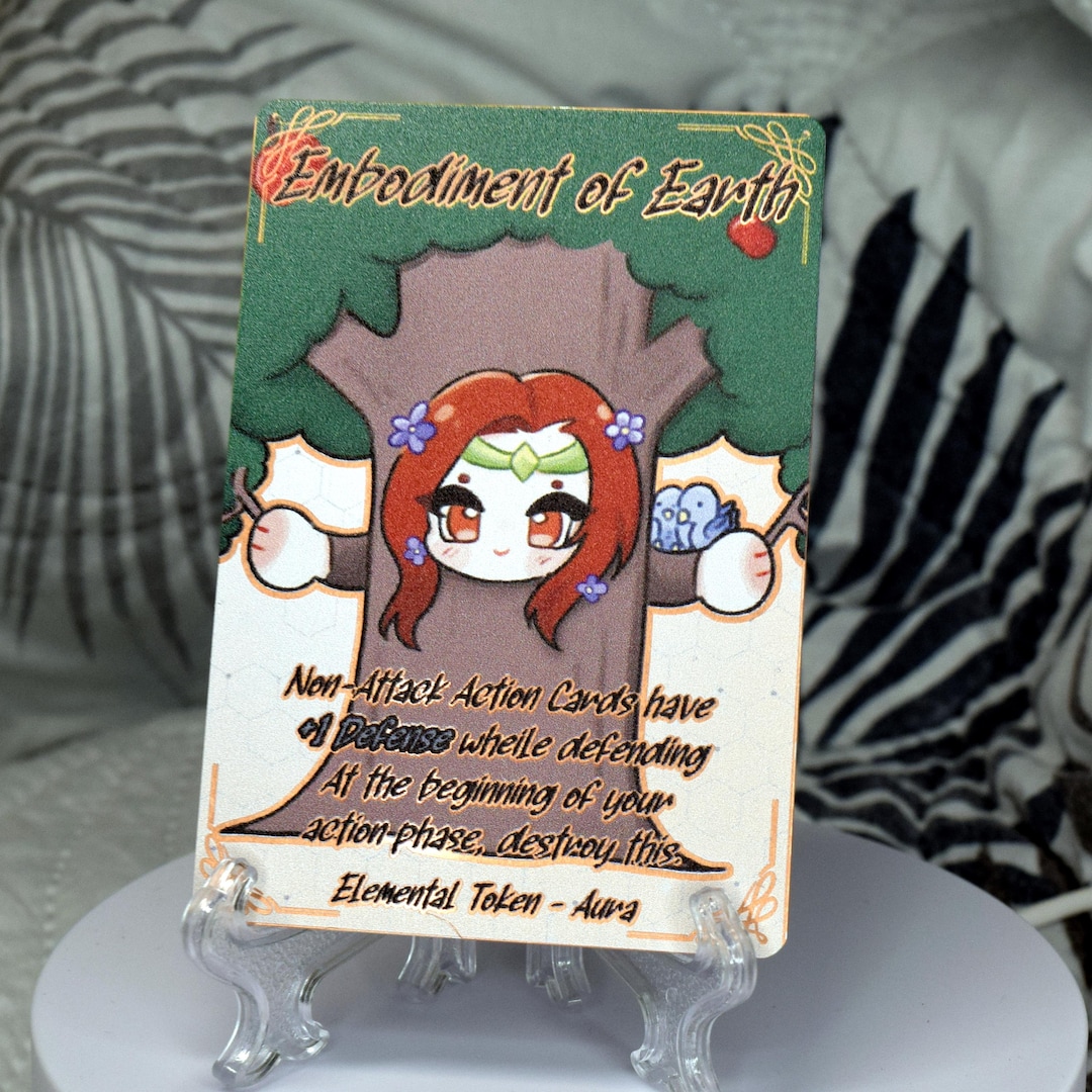 Metal Verdance Embodiment of Earth Token for Flesh and Blood TCG - Etsy