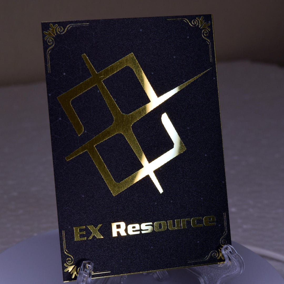 Metal EX Resource Token for Gundam TCG - Etsy