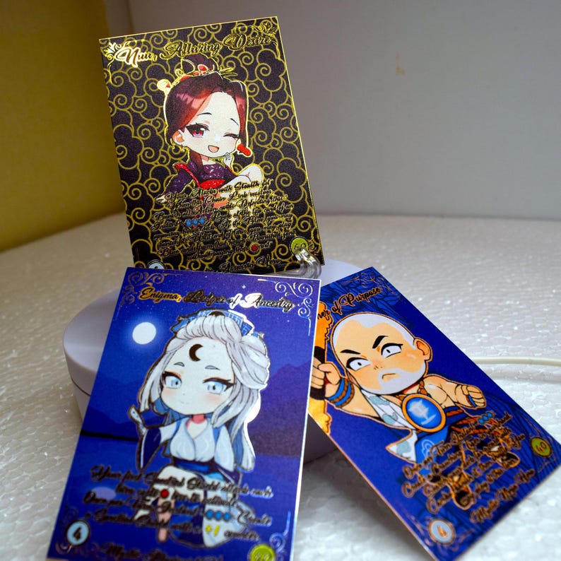 Chibi Enigma, Zen, Nuu Hero Card Proxy for Flesh and Blood TCG - Etsy