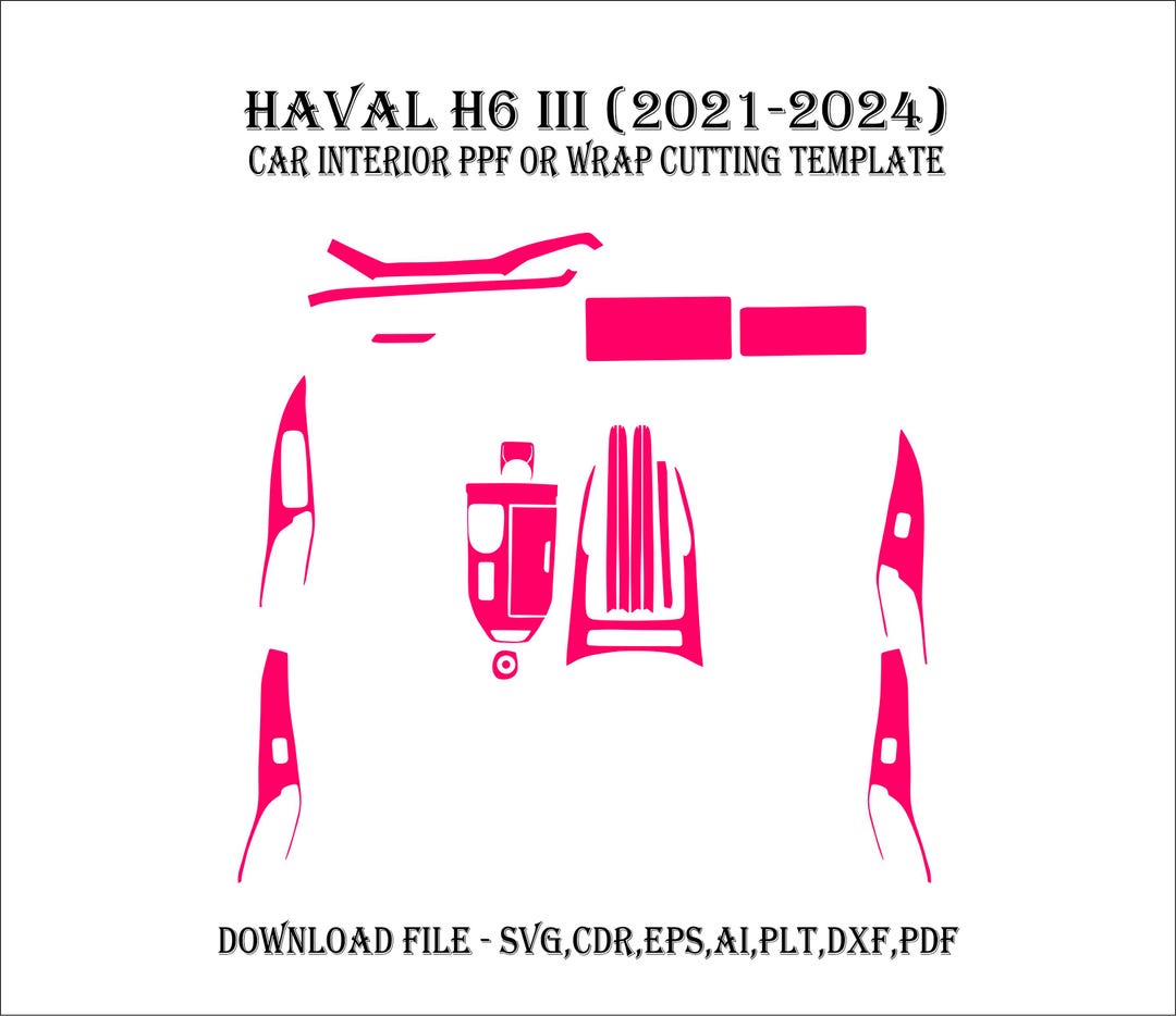 HAVAL H6 III 2021-2024 Wrap Template Scale Template Design Vector ...
