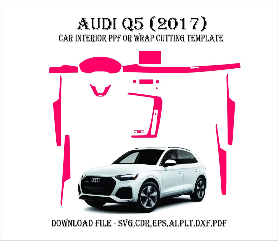 Audi Q5 2017 - Wrap Template - Scale Template Design Vector Digital ...