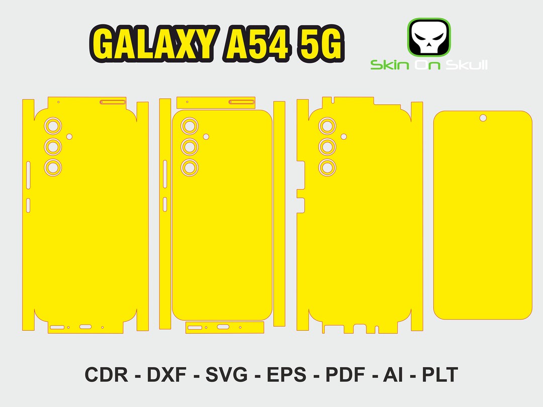 Samsung A54 5G Skin Template Vector Cut File / Skin File Template ...
