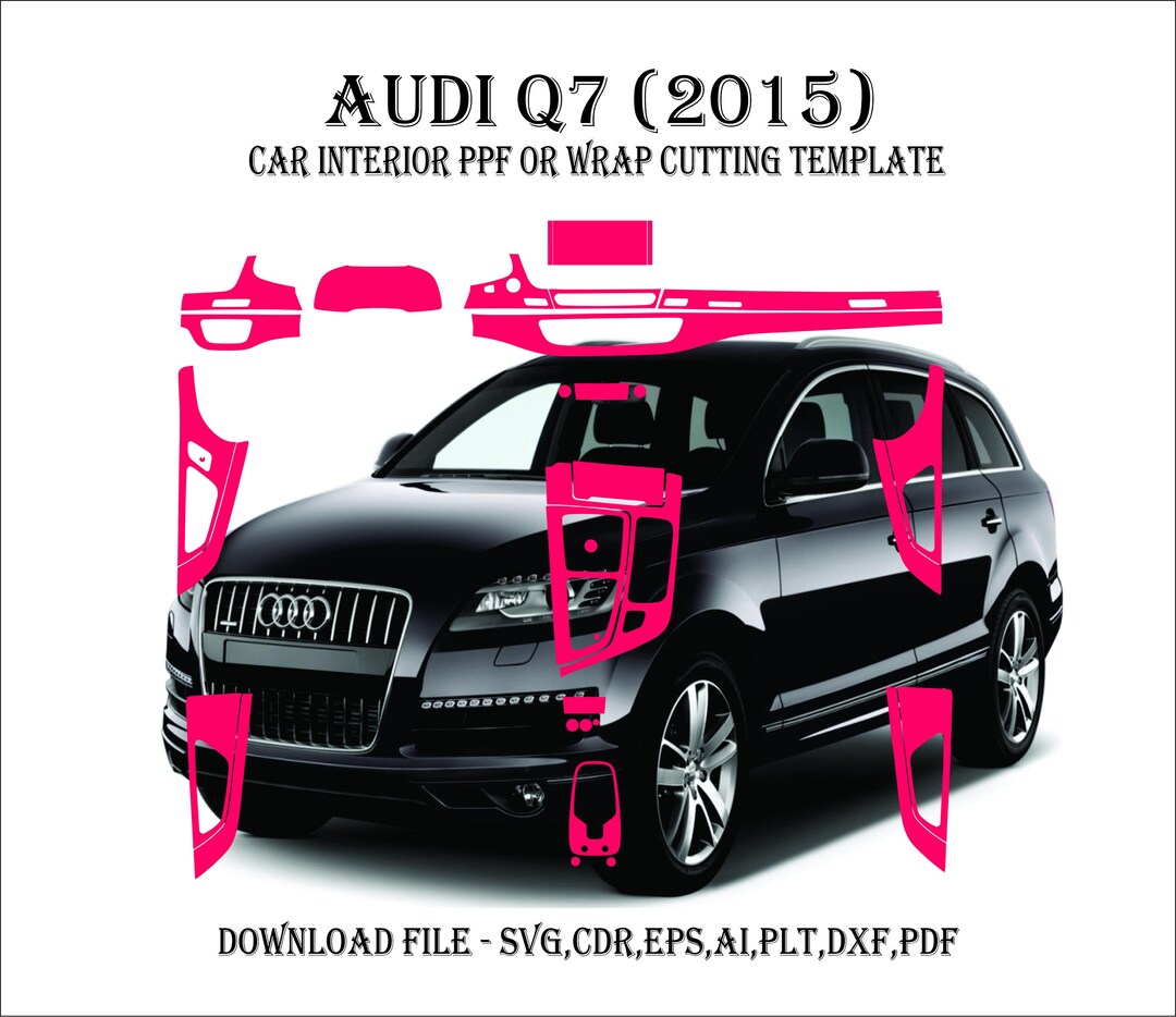 Audi Q7 2015 - Wrap Template - Scale Template Design Vector Digital ...