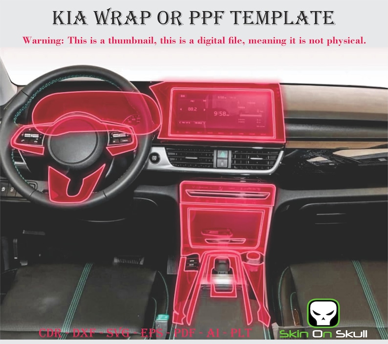 KIA K8 2022 - Wrap Template - Scale Template Design Vector Digital ...