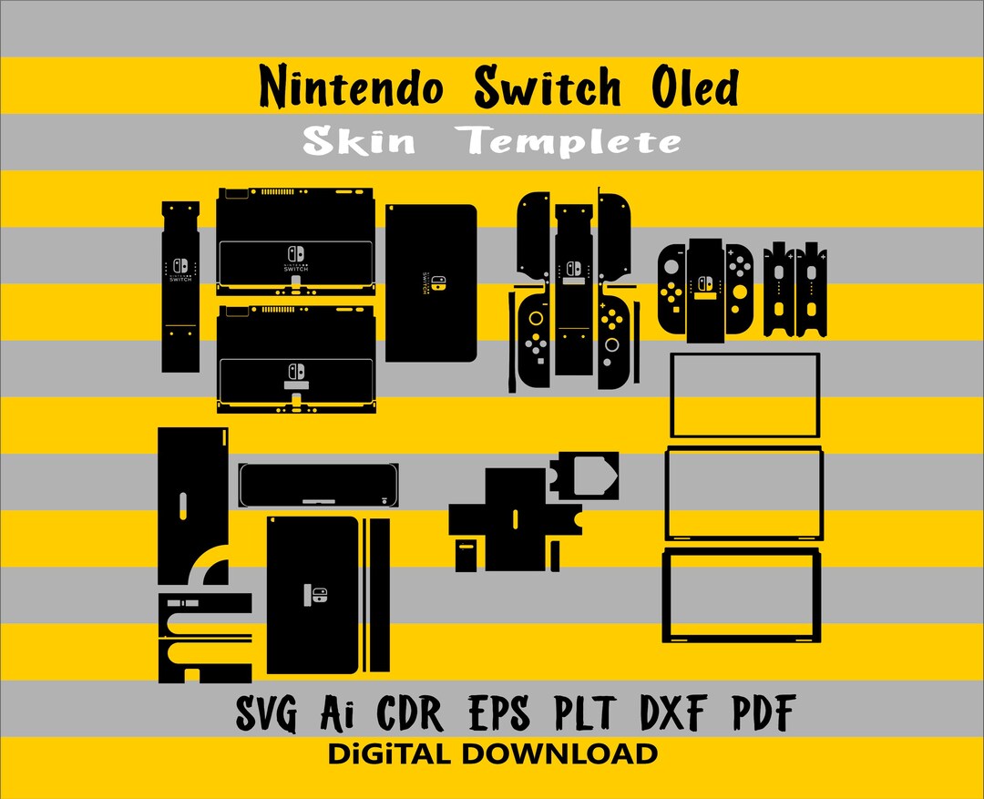 Nintendo Switch Oled Vector Cut File - Nintendo Switch Oled Vector Cut ...