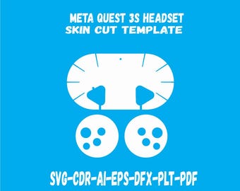 Meta Quest 3S Headset Skin Template - Etsy