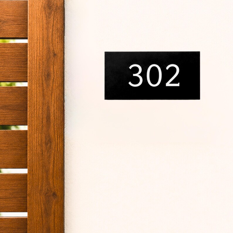 Custom House Sign | Minimalist Address Plaque | Modern Acrylic Door ...