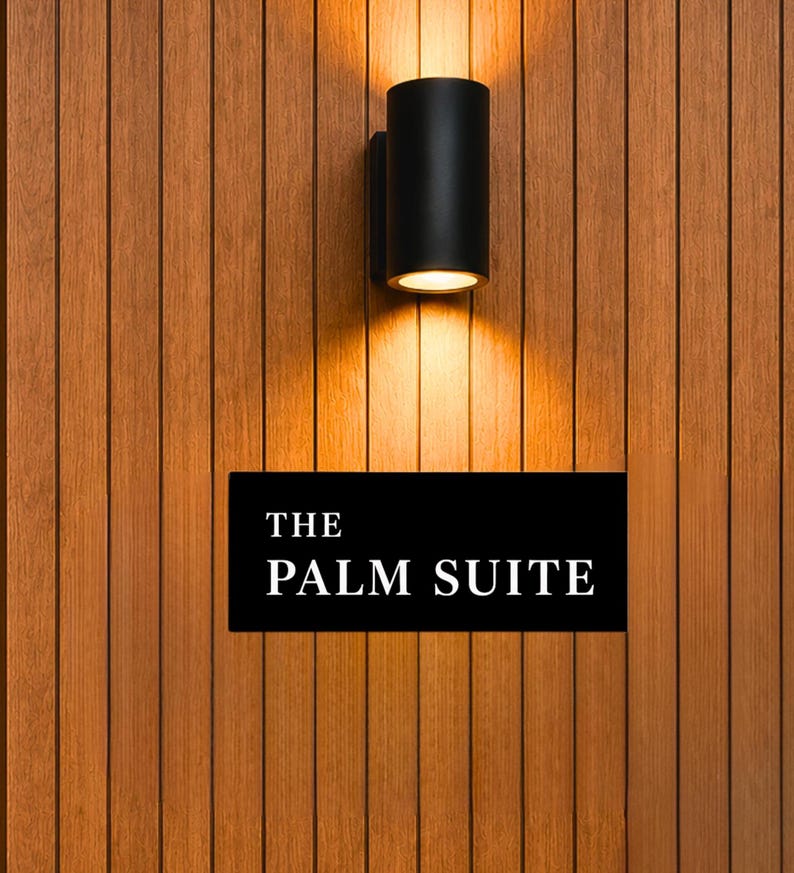 Custom House Sign | Minimalist Address Plaque | Modern Acrylic Door ...