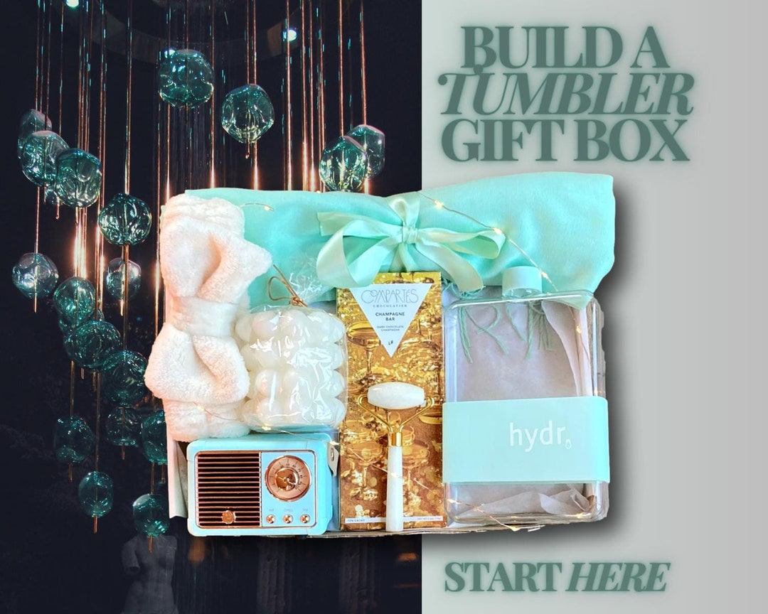 Custom Tumbler Gift Box Set Build A Box Gift Cup Gift Set Birthday Gift ...