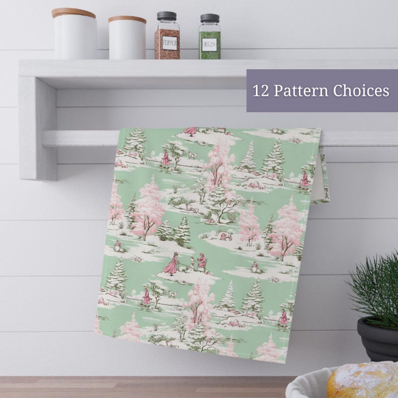 Toile Kitchen Towel - Etsy