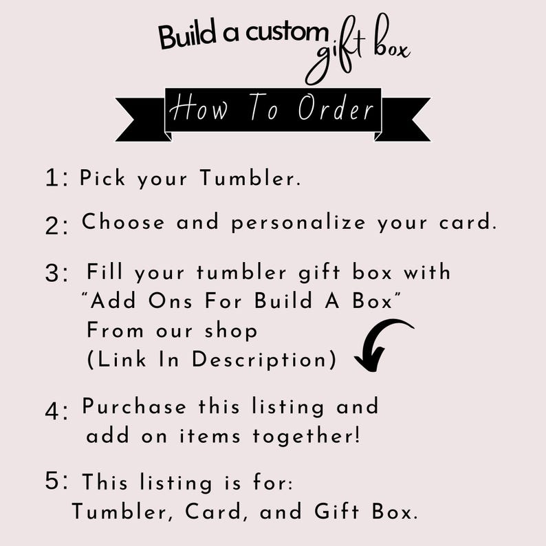 Build A Box Gift Box Custom 40oz Tumbler Gift Box Birthday Gift Box ...