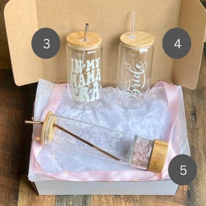 Skinny Tumbler Custom Gift Box Birthday Gift Basket Christmas Gift Box ...