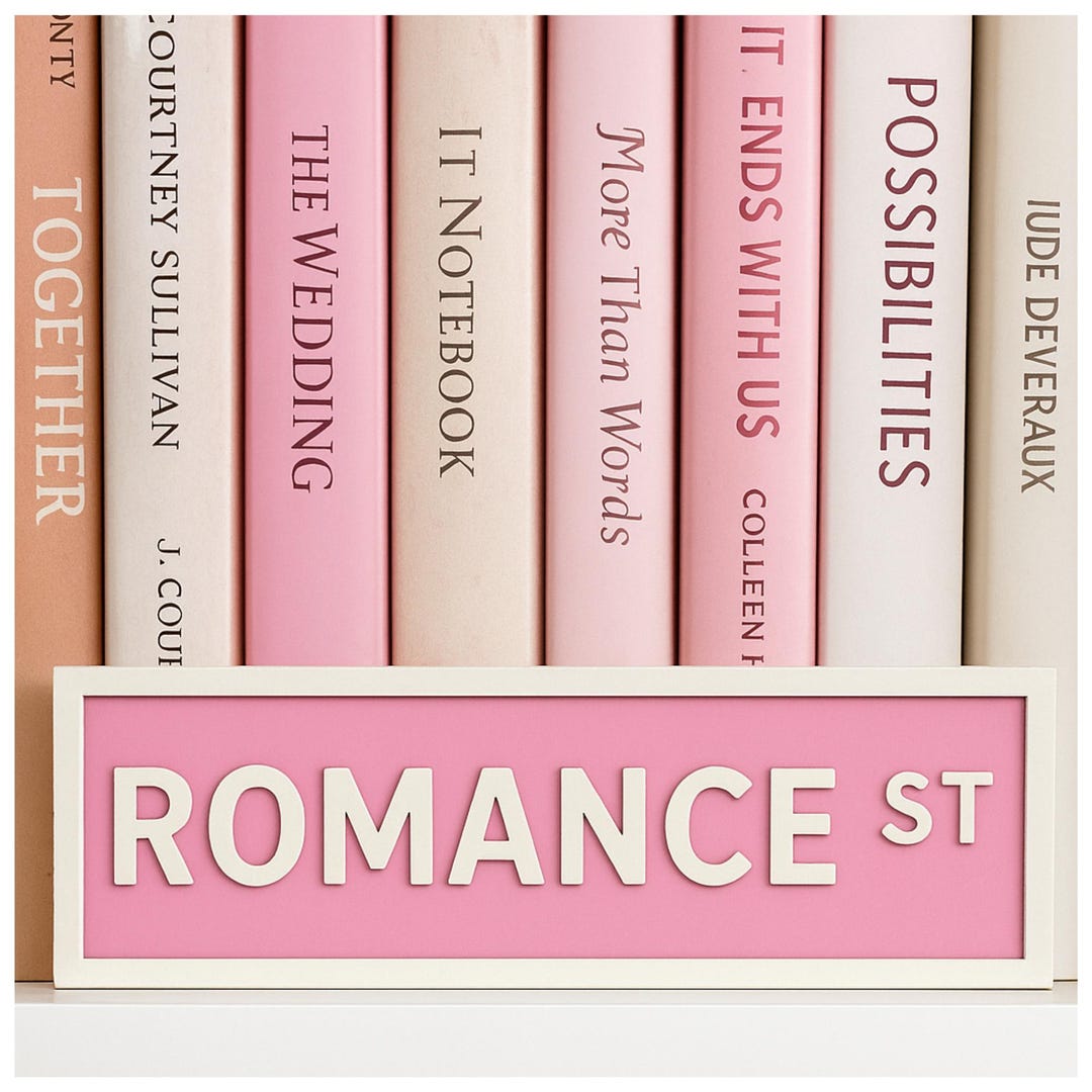 Personalised Book Sign, Custom Library Divider, Book Genre Organiser ...