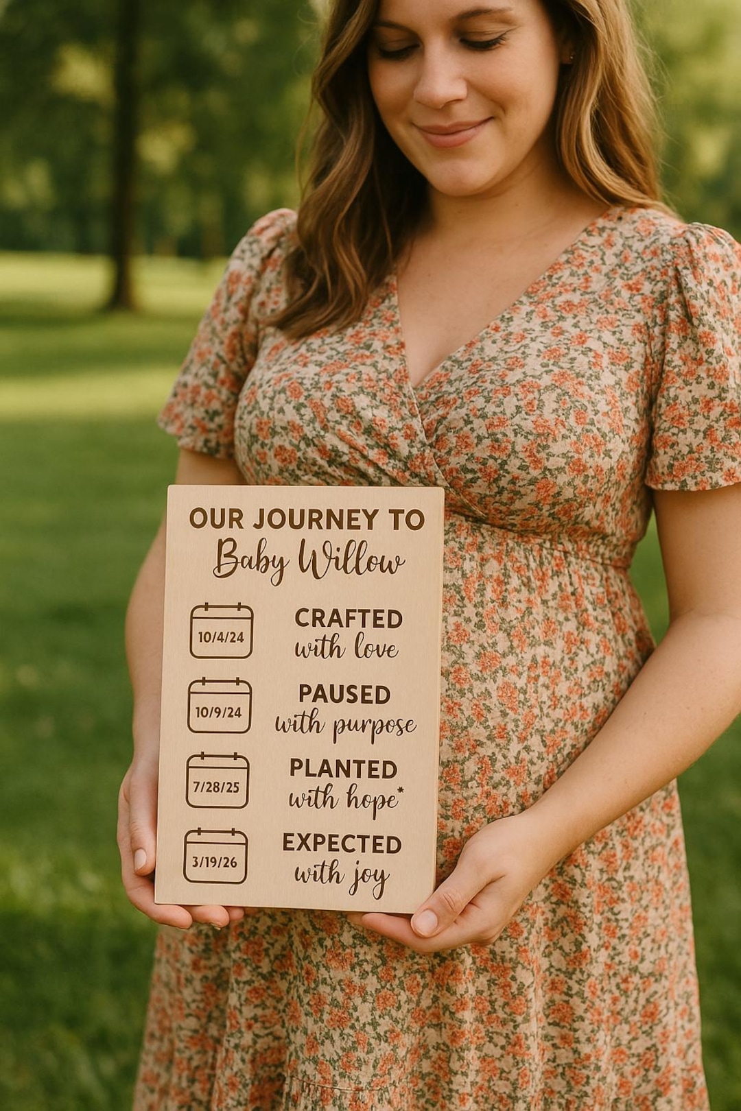 Personalized IVF Milestone Sign, Fertility Journey Announcement ...