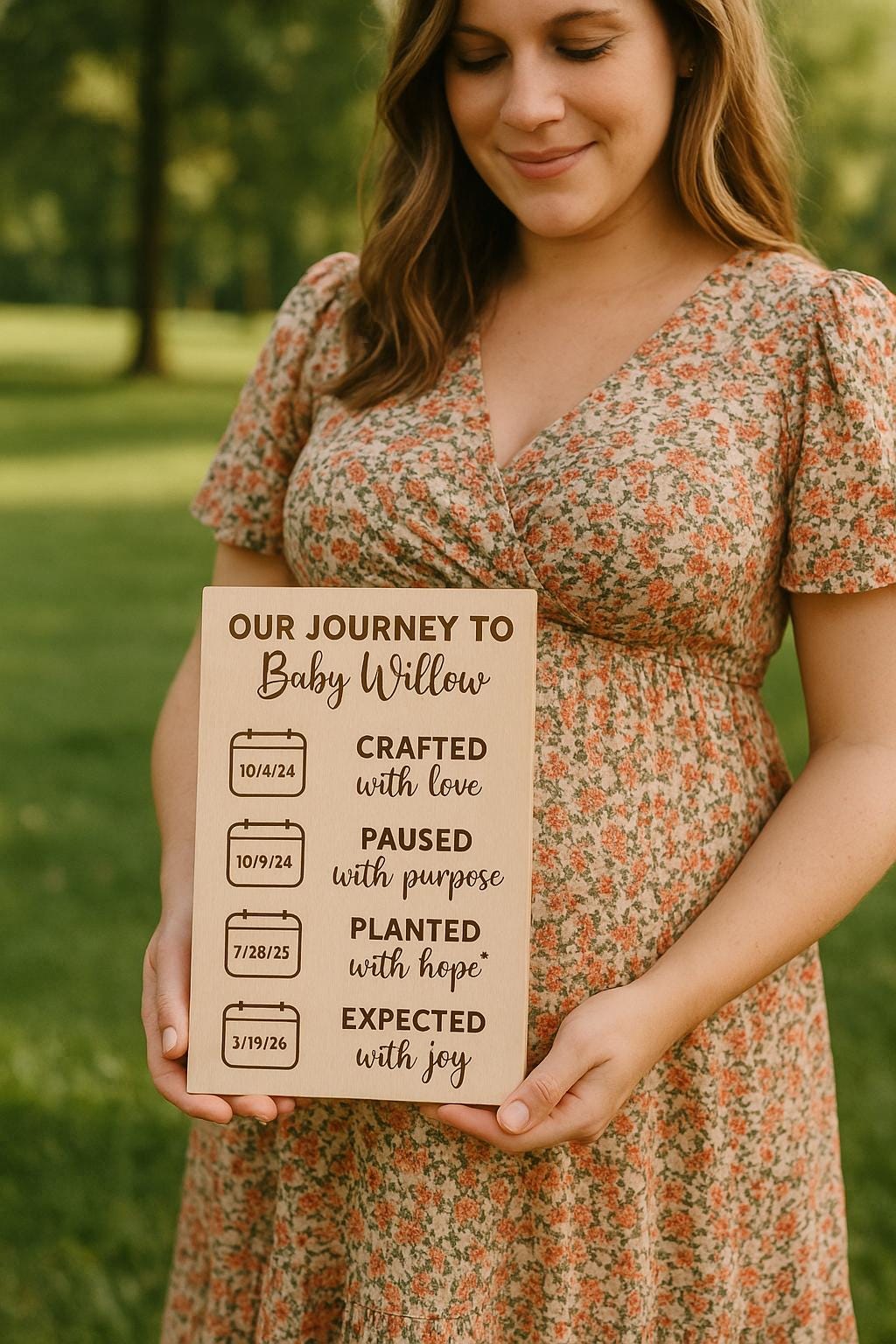 Personalized IVF Milestone Sign, Fertility Journey Announcement ...