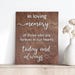 In Loving Memory Wood Wedding Sign Rustic Memorial Table Decor for ...