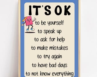 Printable Classroom Wall Art for Elementary | Educational Digital ...