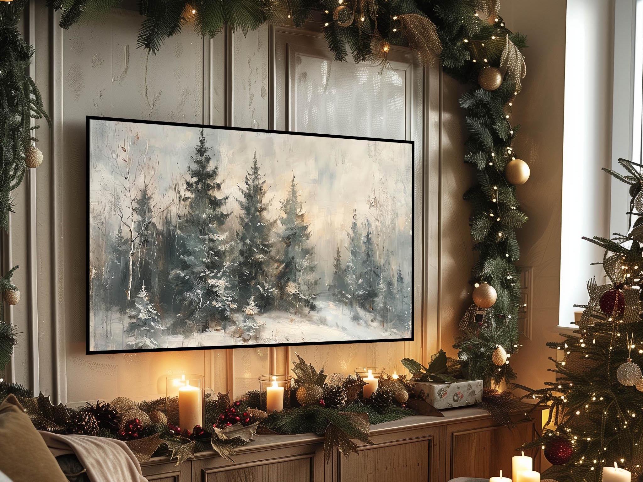 Samsung Frame Tv Art for Christmas | Christmas Decor | Christmas Party ...