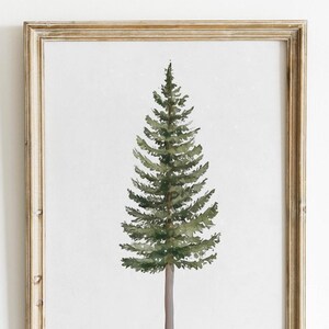 Christmas Printable Wall Art | Pine Tree Print | Christmas Decor ...