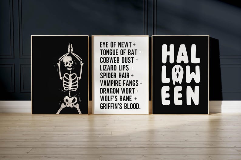 30 HALLOWEEN PRINTS | Halloween Printable Wall Art | Halloween Decor ...