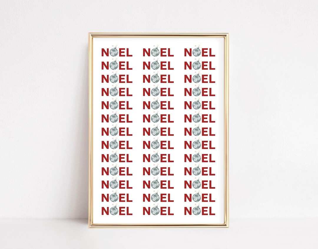 Christmas Printable Wall Art | Noel Print | Christmas Decor | Holiday ...