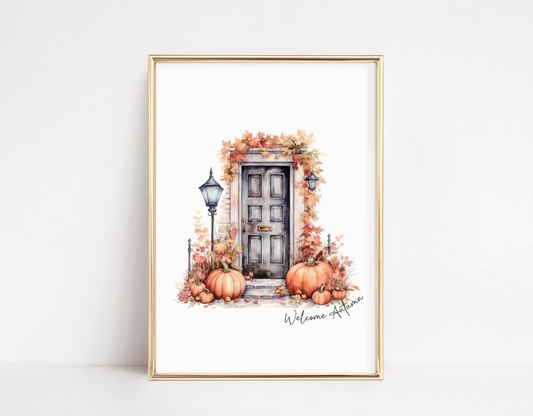 Autumn Printable Wall Art | Fall Decor | Autumn Pumpkin Print ...
