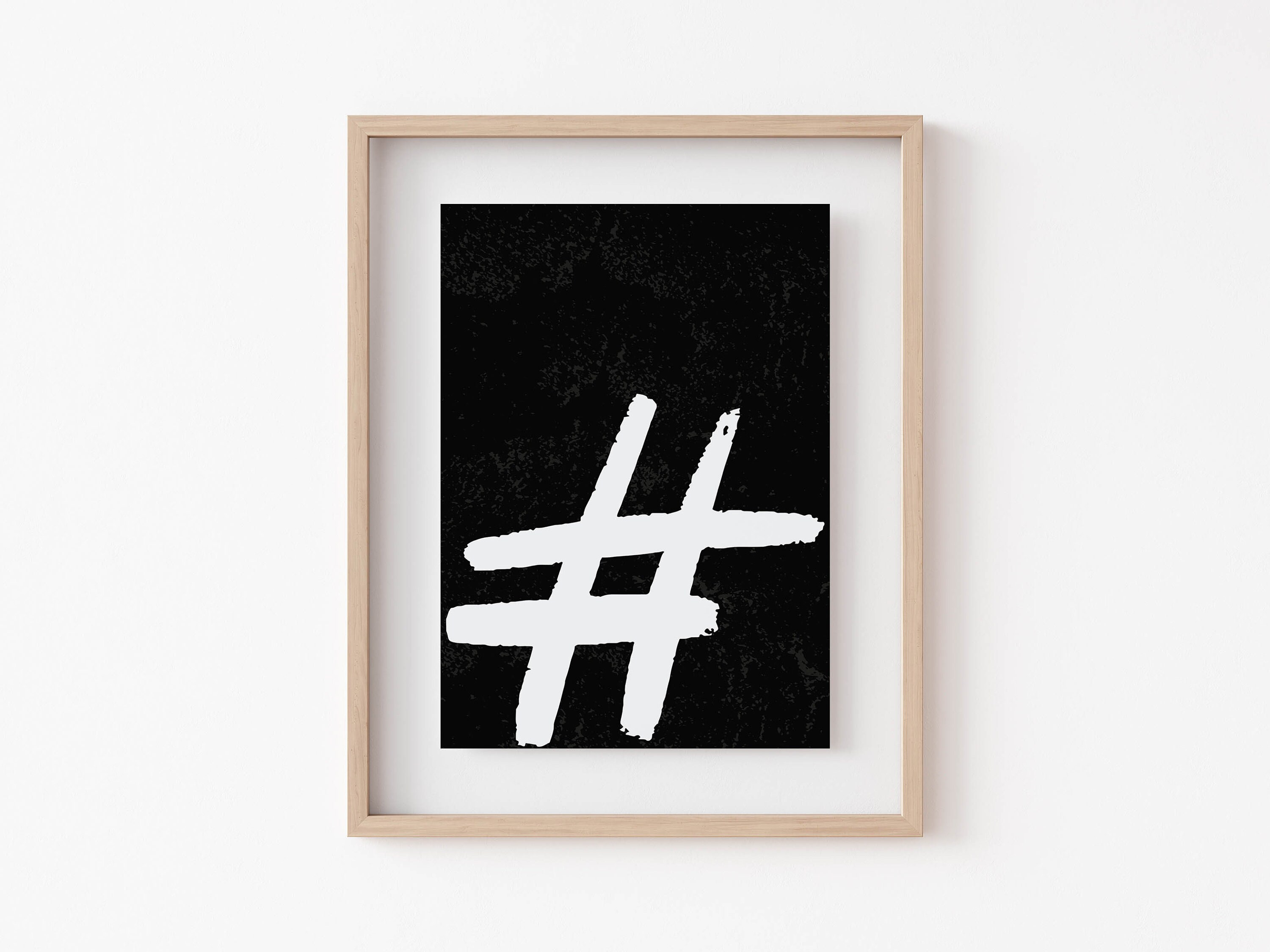 Hashtag Wall Art | Trendy Printable Art | Eclectic Wall Art | Funky ...