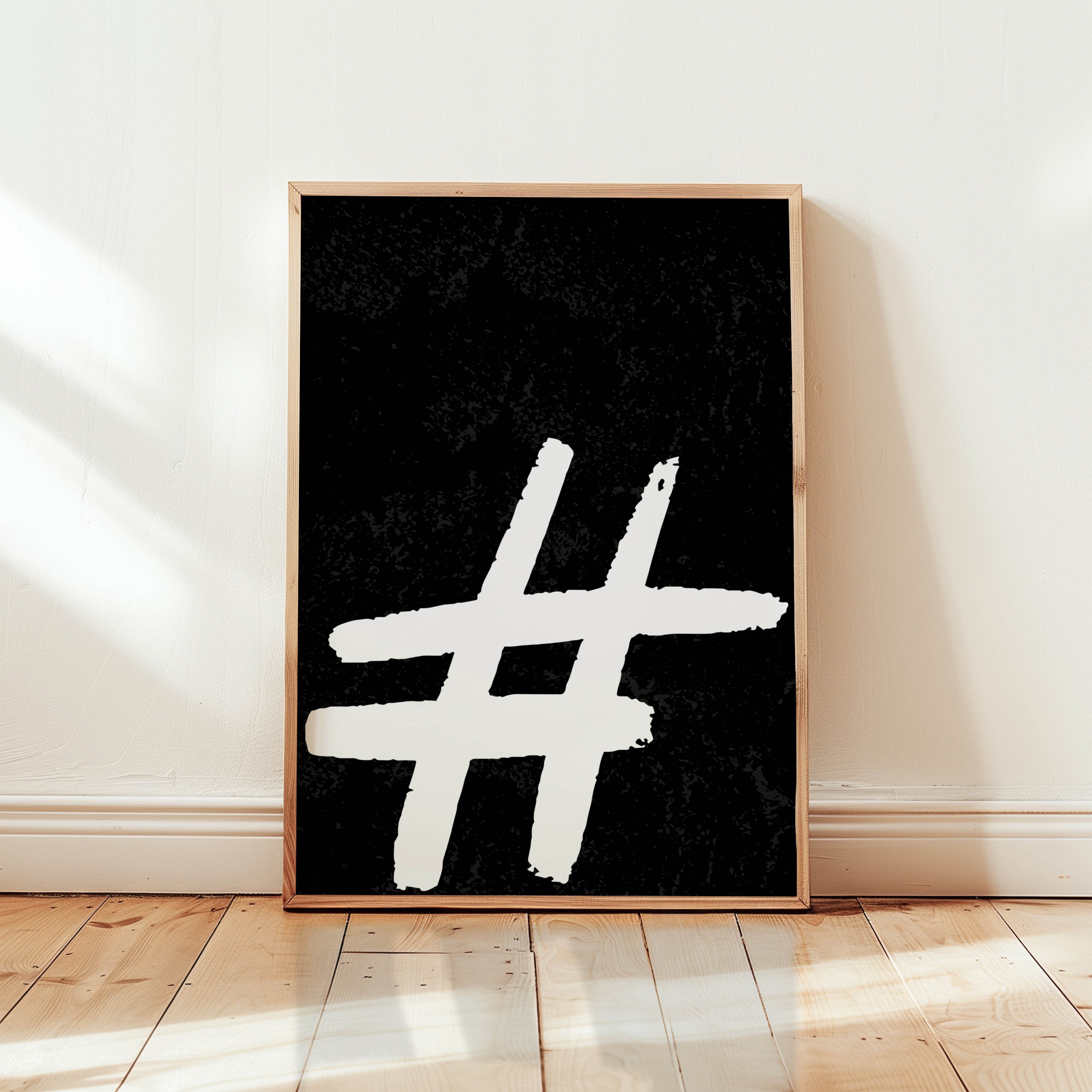 Hashtag Wall Art | Trendy Printable Art | Eclectic Wall Art | Funky ...