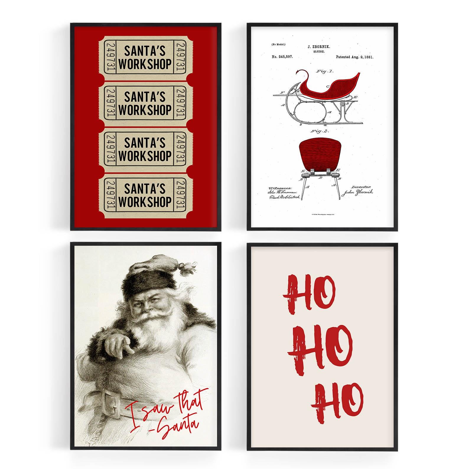 Christmas Printable Wall Art | SET OF 20 Christmas Gallery Wall Bundle ...