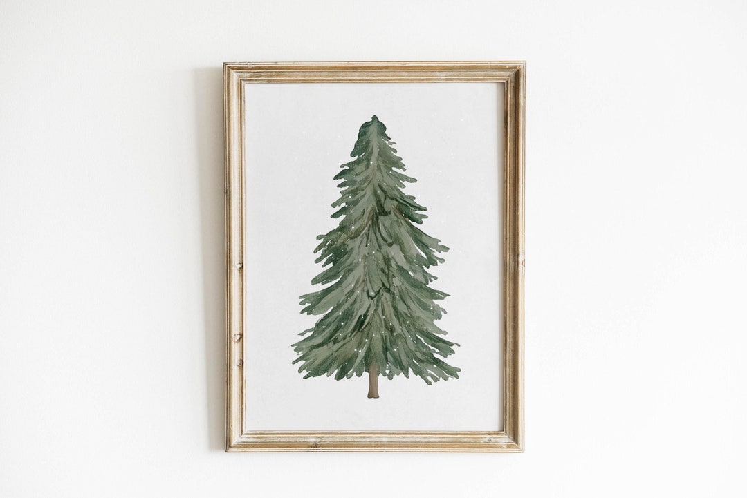 Christmas Tree Printable Wall Art | Christmas Decor | Pine Tree Print ...