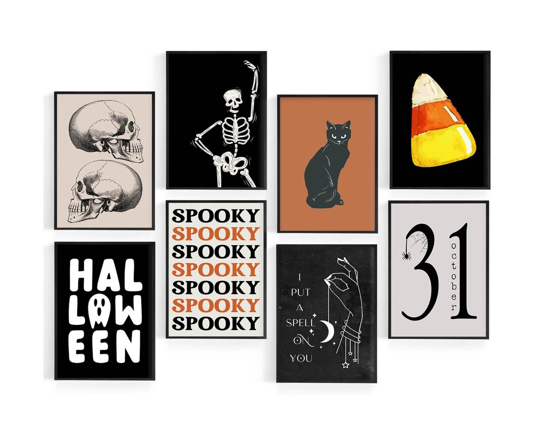 30 HALLOWEEN PRINTS | Halloween Printable Wall Art | Halloween Decor ...