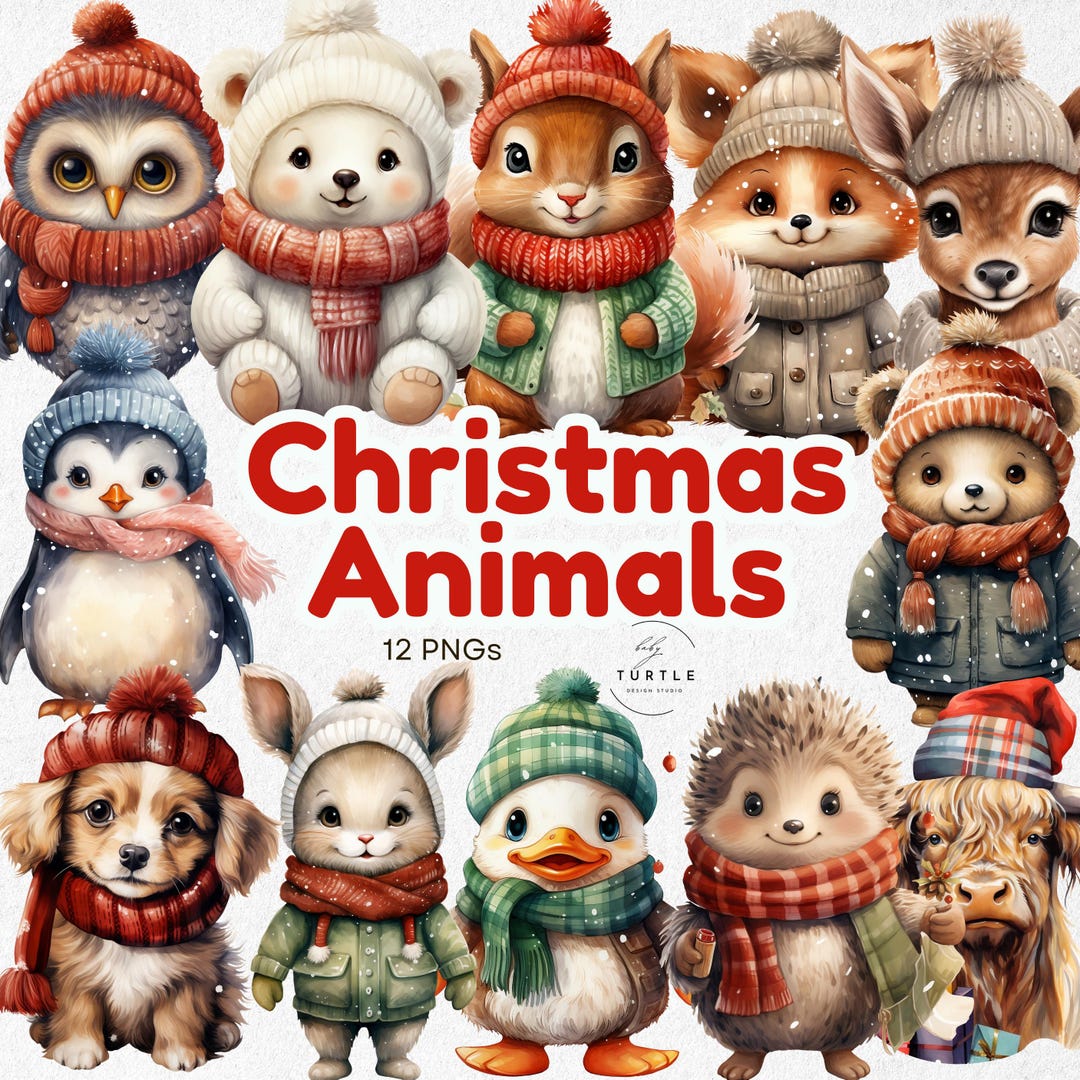 Woodland Animal PNG, Watercolor Clip Art, Forest Animals PNG, Baby ...