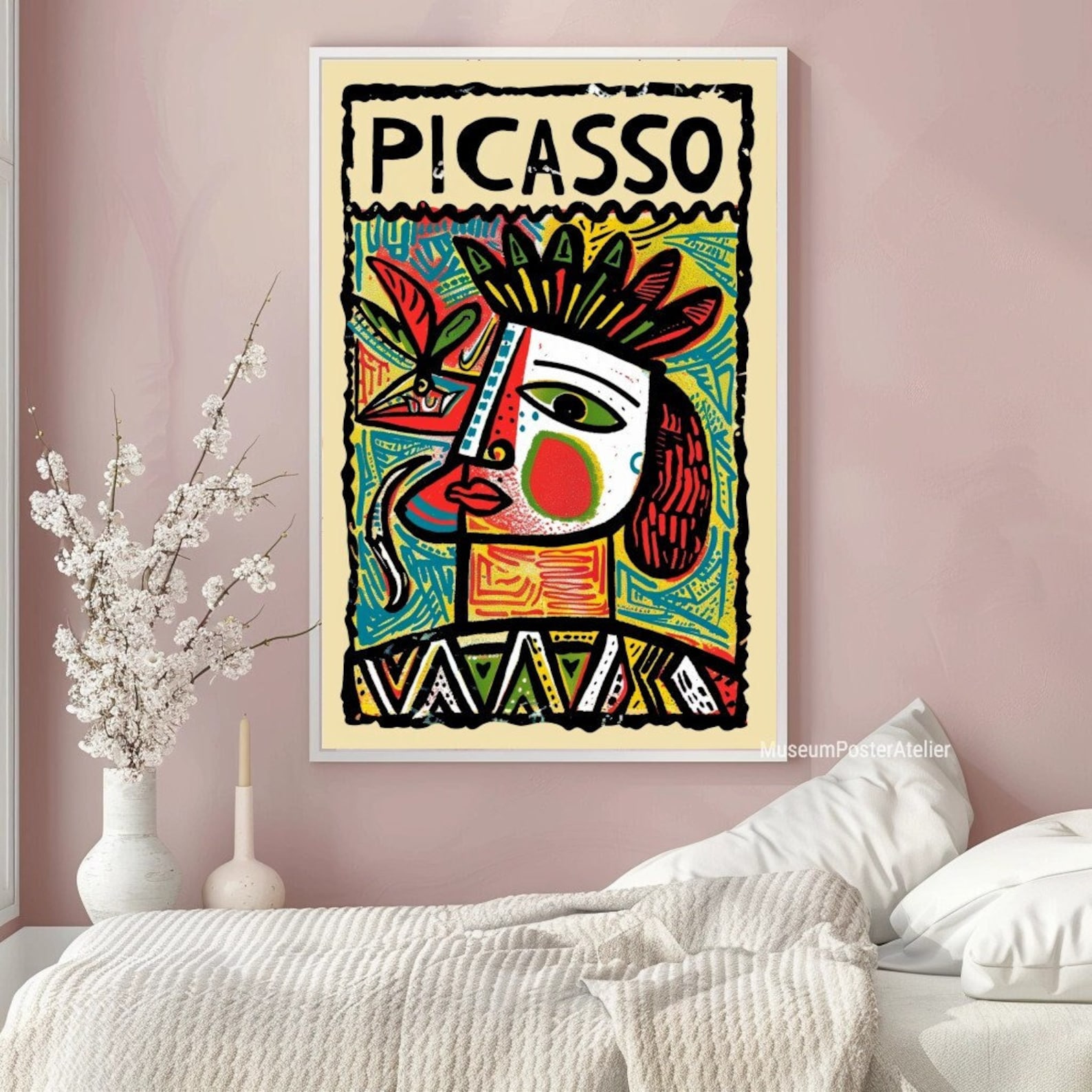 Vintage Poster, Simple Shapes, Cubism Picasso Art Style, Minimalist ...