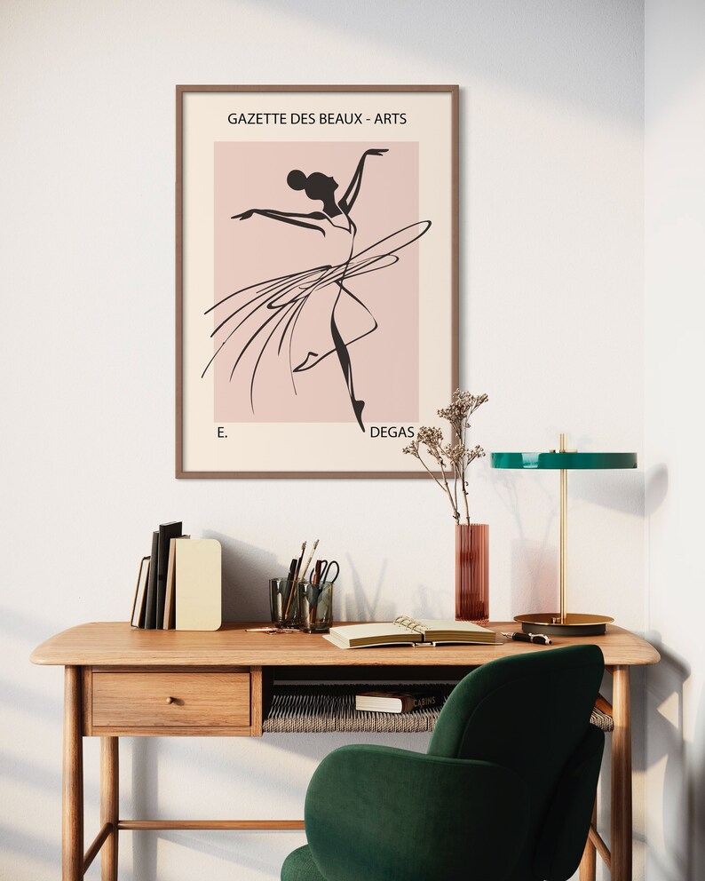 Ballet Poster, Ballet Illustration, Retro Ballet Art Print, Vintage ...