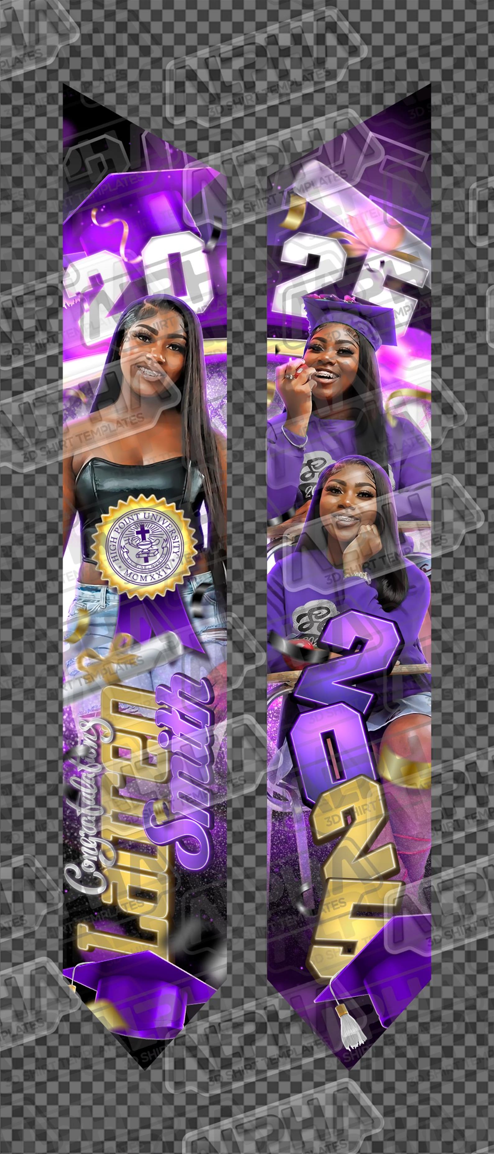 Graduation Stole, Shash Template DIY Editable Template 2025 Photoshop ...