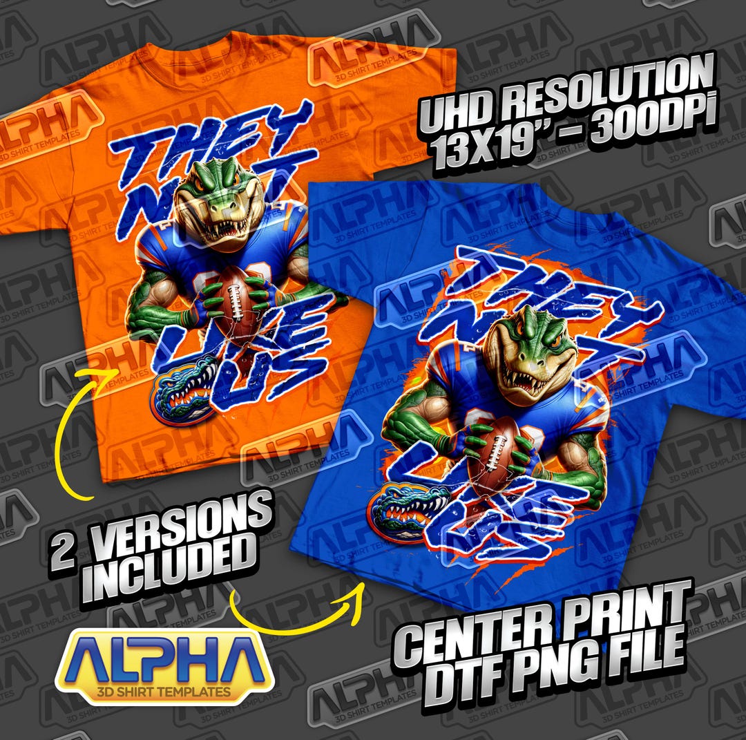 PNG Florida Gators Football Shirt DTF PNG Football Team Gators ...