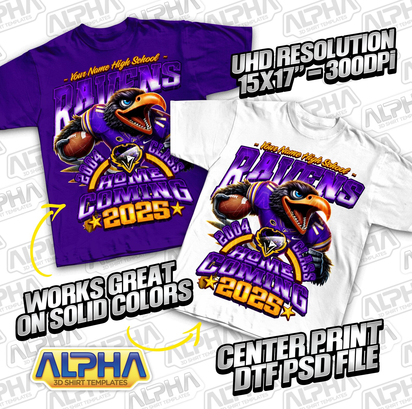 Class Reunion, Alumni Football Design Template Football Team Ravens ...