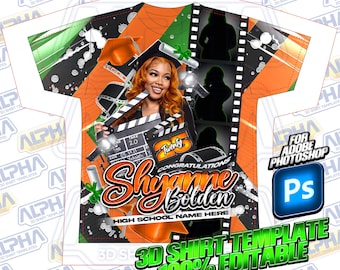 Graduation Shirt Editable Template 2025 Photoshop Digital File Class of ...