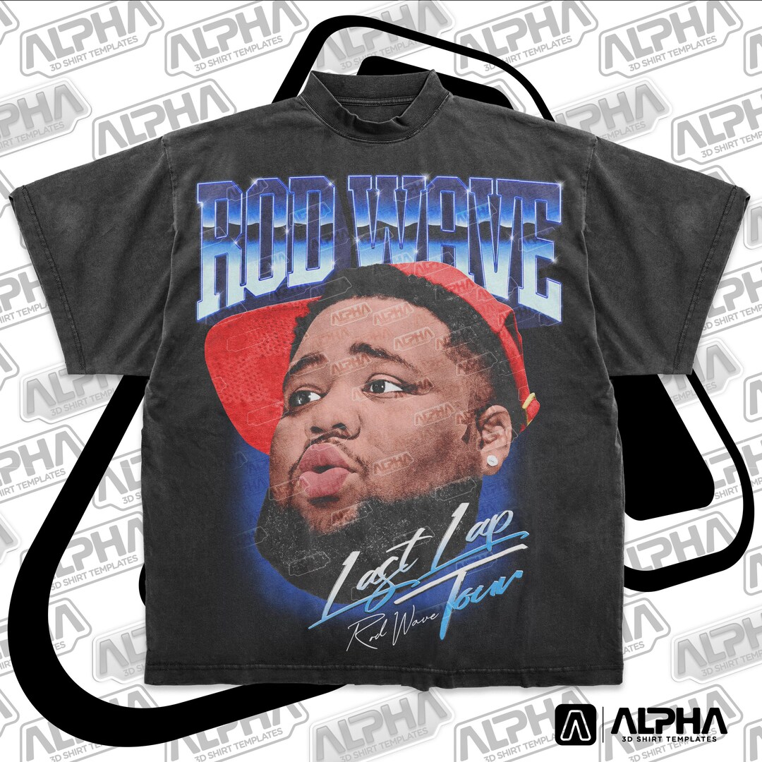 Rod Wave Vintage Last Lap Tour DTF/DTG Shirt PNG Graphic Tee Digital ...