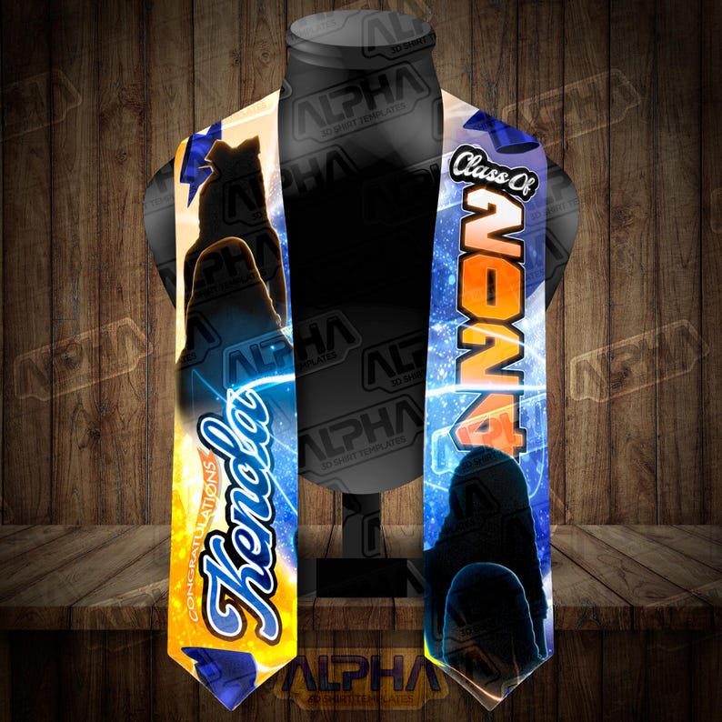 Graduation Stole, Shash Template DIY Editable Template 2025 Photoshop ...